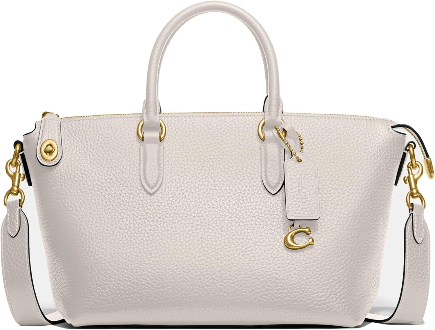 Coach Women's Soft Pebble Leather Cara Satchel Review - shop coach bags | shop coach watches ...